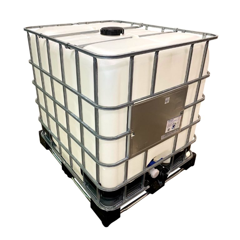 Grade 1 Clear 1000L Reconditioned IBC, Metal/Plastic Pallet