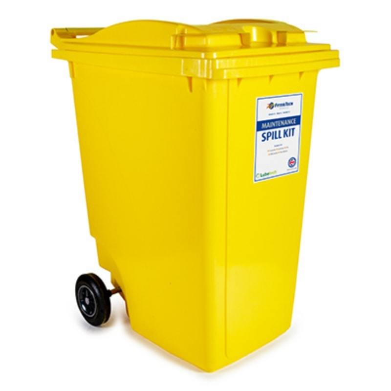 360 Ltr Maintenance Spill Kit - 2 Wheeled Bin